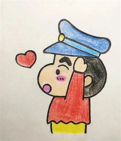 用5种图形画蜡笔小新简笔画简单（最新11张） 简笔画图片大全