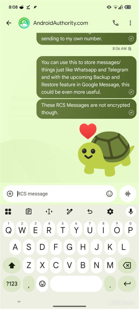 Google Messages Can Now Double As Your Notes App Thanks To This RCS Feature Android Authority
