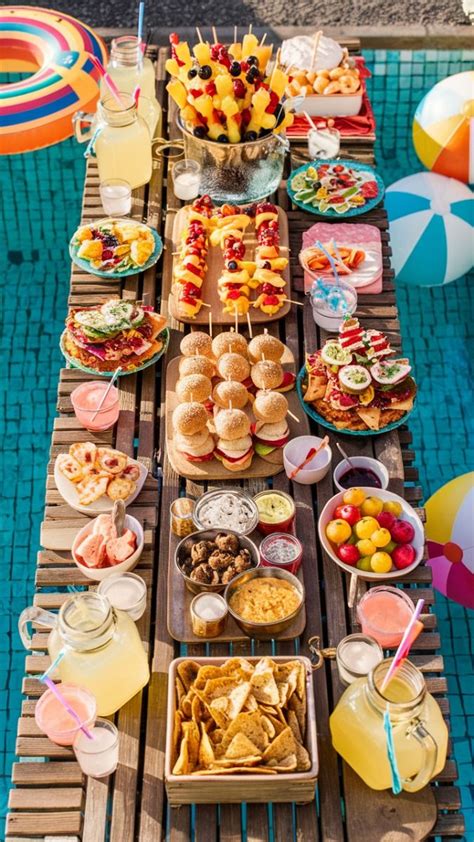 Refreshing Poolside Snacks To Beat The Summer Heat Pool Party Food