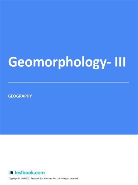 Geomorphology Iii Study Notes Pdf Glacier Plate Tectonics