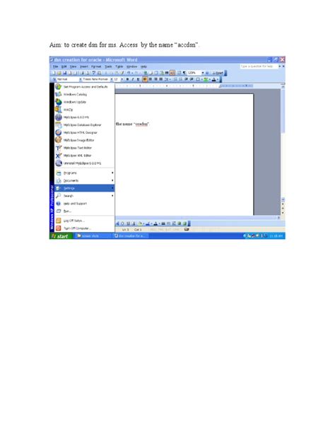 Dsn Creation For Ms Access Pdf
