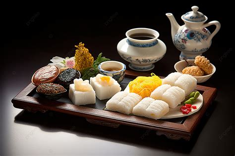 세 가지 종류의 음식이 있는 테이블 다과 떡 명절 배경 일러스트 및 사진 무료 다운로드 Pngtree