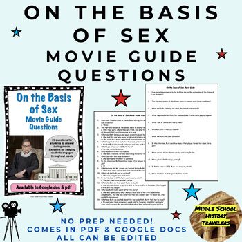 On The Basis Of Sex Movie Guide Questions Ruth Bader Ginsburg TpT