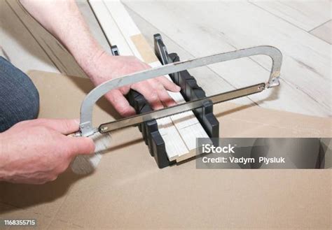 사람이 문을 설치하고 있다 목수는 나무 판자 톱판 수리 작품 아파트에서 유지 보수 건설 산업에 대한 스톡 사진 및 기타 이미지 건설 산업 기포수준기 나사돌리개