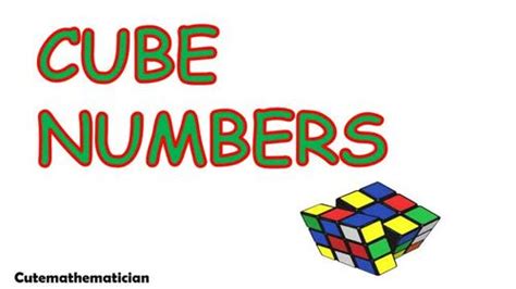 Cube Numbers Powerpoint Presentation Ppt Lesson Slides By Cutemathematician