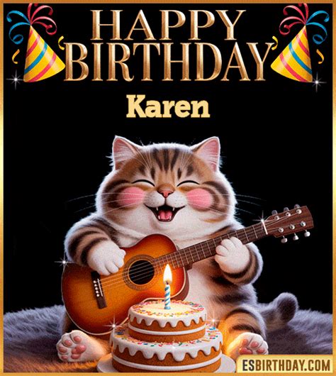 Happy Birthday Karen  🎂 Animated Images Wishes And Music 【27 S】