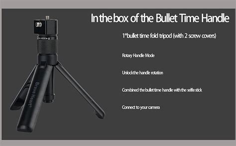 Inksoon Bullet Time Handle Tabletop Fold Tripod For Insta360 X5 X4 Insta 360 X3 One