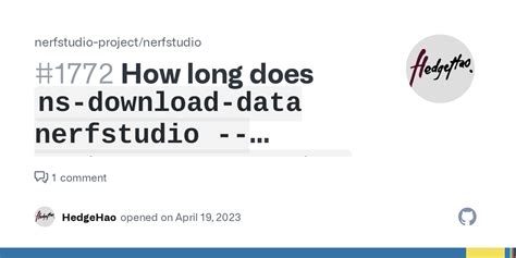 How Long Does `ns Download Data Nerfstudio Capture Nameposter` Takes