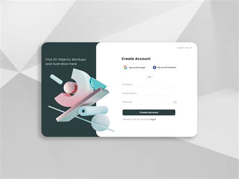 Sign Up Ui Designs Themes Templates And Downloadable Graphic Elements