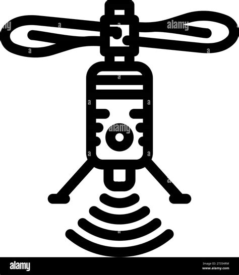 Telecommunication Drone Line Icon Vector Illustration Stock Vector Image And Art Alamy