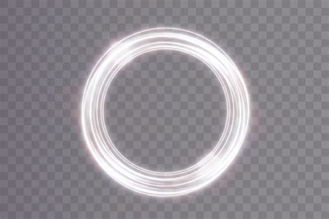 미래 지향적 인 Hud 라이트 화이트 프레임의 컬렉션 기술적 배경 밝은 유리 흰색 프레임 사각형 타원형 직사각형 원 허드 Png입니다 벡터 일러스트레이션 곡선에 대한 스톡