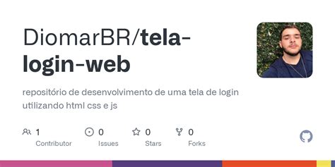 Github Diomarbrtela Login Web Repositório De Desenvolvimento De Uma