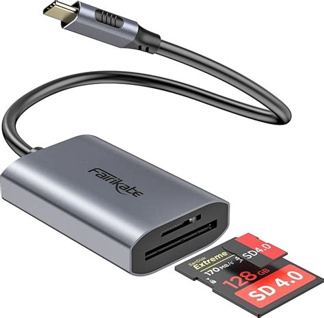 Usb C Sd 40 Card Reader Uhs Ii 2 In 1 Usb C To Sd Card