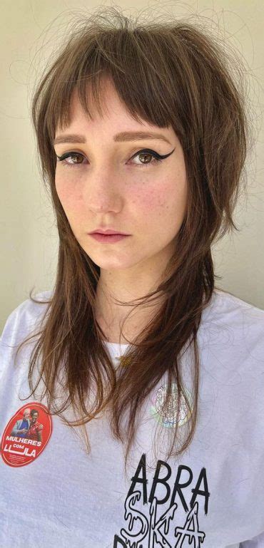 50 Shag Haircuts With Bangs Long Mullet Shag Fine Hair