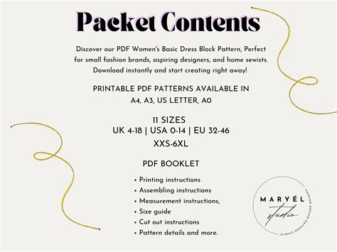 Basic Dress Block Sewing Pattern Basic Dress Block Basic Dress Sloper