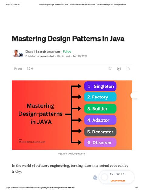 Mastering Design Patterns In Java By Dharshi Balasubramaniyam Javarevisited Feb 2024