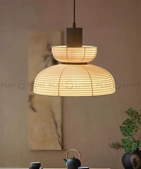 Pauly Дизайнерская подвесная люстра в японском стиле купить в Москве по цене 24000 руб