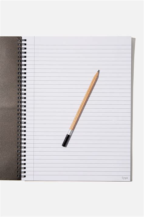 A4 Spinout Notebook Grid Page Stationery Backpacks Homewares Typo