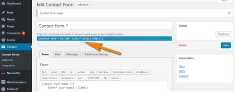 contact form 7 integration tnp