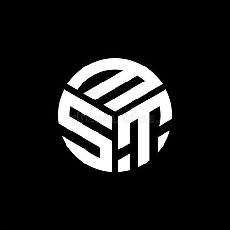 Mst Letter Logo Design On Black Background Mst Creative Initials