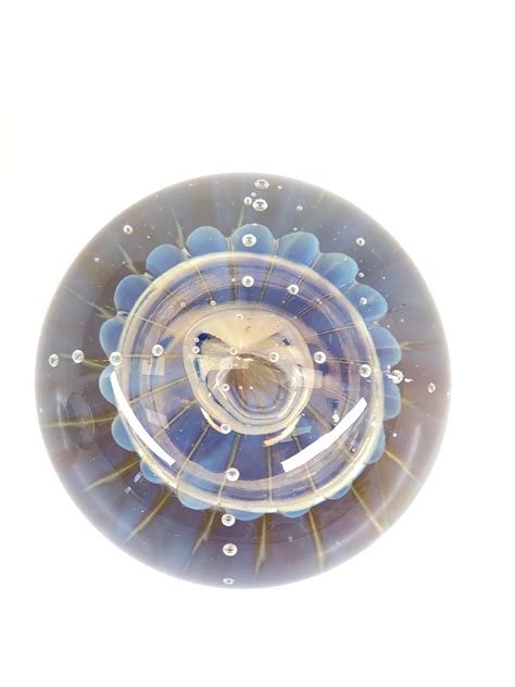 Lot 2pc Signed Robert Eickholt Glass Paperweights