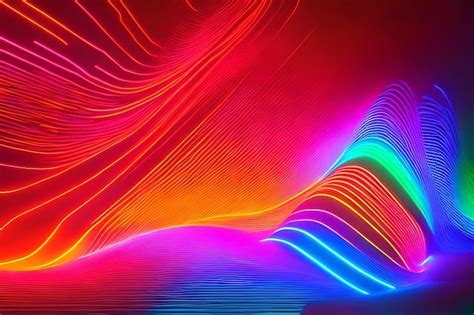 Premium Ai Image A Captivating Neon Light Abstract Background Pulsating With Vibrant Colors