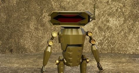 3d Model Sci Fi Robot Scout Vr Ar Low Poly Rigged Cgtrader