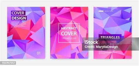 추상 기하학적 커버 배너 포스터 전단지 브로셔의 벡터 세트 텍스트 프레임 표면입니다 A4 템플릿 디자인 제목 시트 모델 세트입니다 3d 다각형 면 종이 접기 스타일 3차원
