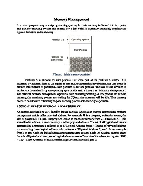 Memory Management PDFCOFFEE COM