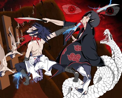 Itachi Vs Sasuke Drawings