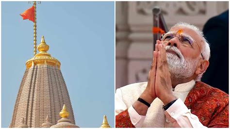 Ayodhya Ram Mandir Flag Hoisting Live Updates Pm Modi Hoists Sacred