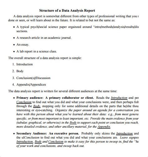 6 Data Analysis Report Templates Pdf Word Pages