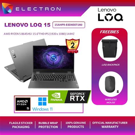Lenovo Loq Ahp Dx Mj Ryzen Hs Gb Gb Ssd Rtx Gb W Shopee Malaysia