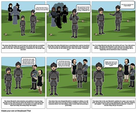 Macbeth Act 1 Scene 3 Storyboard Par B5dd09cf