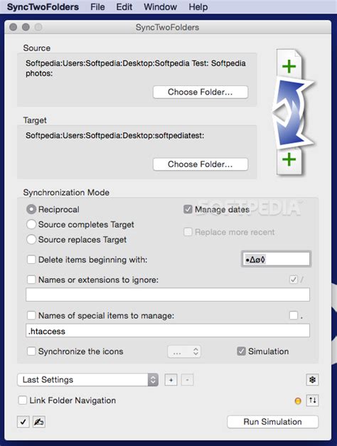 synctwofolders download free mac 2 5 3 softpedia
