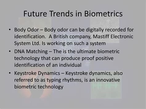 PPT Biometrics PowerPoint Presentation Free Download ID 995436