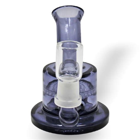 W Thick Base Angled Neck Honeycomb Perc Dab Rig Water Pipe With Thick