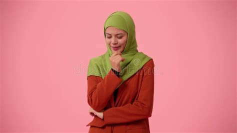 Medium Sized Isolated Video Capturing An Attractive Young Woman Wearing