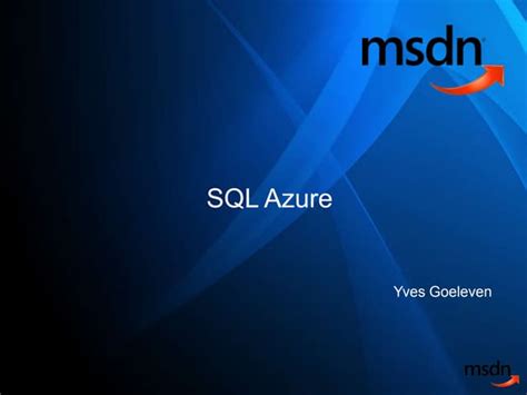 Sql Azure Ppt