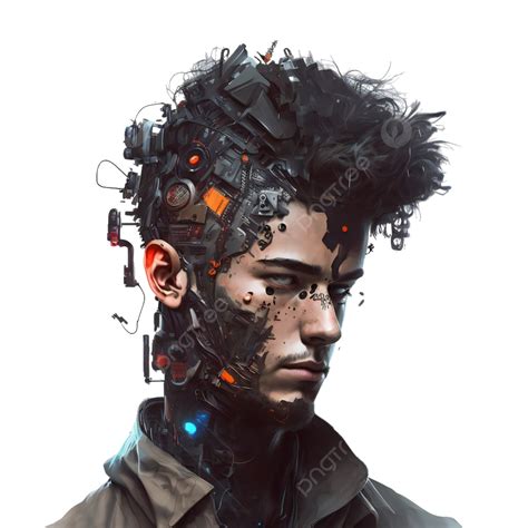 Fashion Technology Future Cyberpunk Style Game Movie Character Portrait