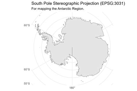 Various Crs Projections For Use With Sf Plots In Ggplot2 Visage