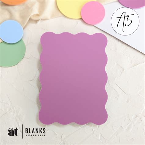 Wavy Rectangle Acrylic Blanks Craft Blanks At Blanks Australia
