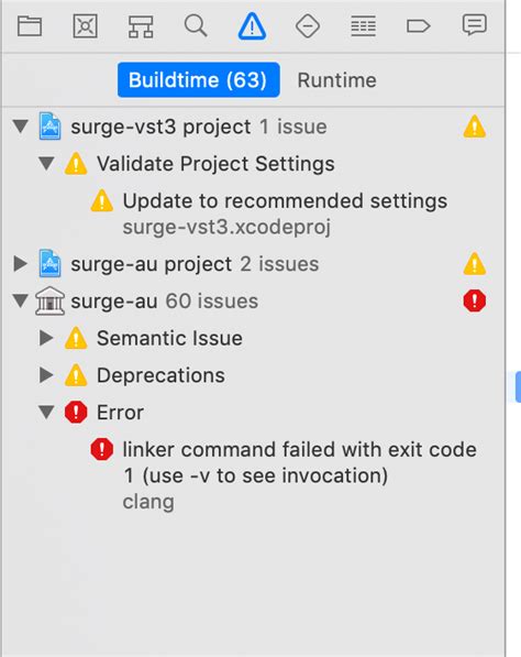 Surge Vst3 Macos Linker Command Failed With Exit Code 1 Use V To See Invocation Clang