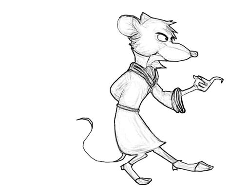 Basil Mouse Coloring Page Coloring Pages