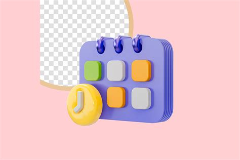 Calendar Assignment And Clock Icon 3d Graphic By Ahmedsakib372