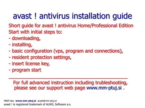 PPT Avast Antivirus Installation Guide PowerPoint Presentation Free Download ID 4753725