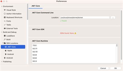Unable To Find SDK Microsoft NET Sdk In Visual Studio For Mac 17 5