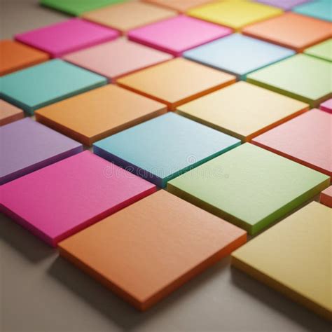 An Array Of Colorful Square Tiles Arranged In A Grid Pattern Stock Illustration Illustration