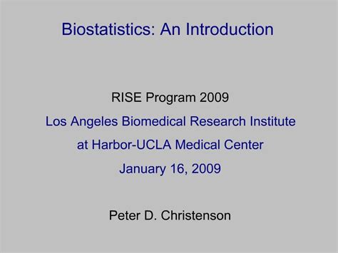 PPT Biostatistics An Introduction PowerPoint Presentation Free Download ID 495423