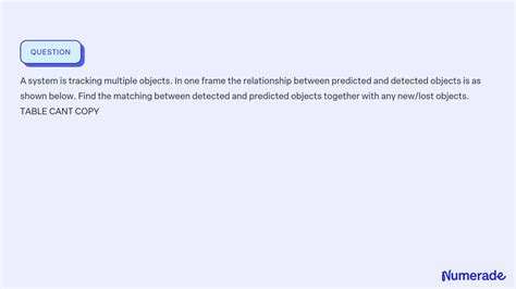solved a system is tracking multiple objects in one frame the
